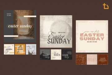 Easter and Good Friday Digital Templates | New Churches